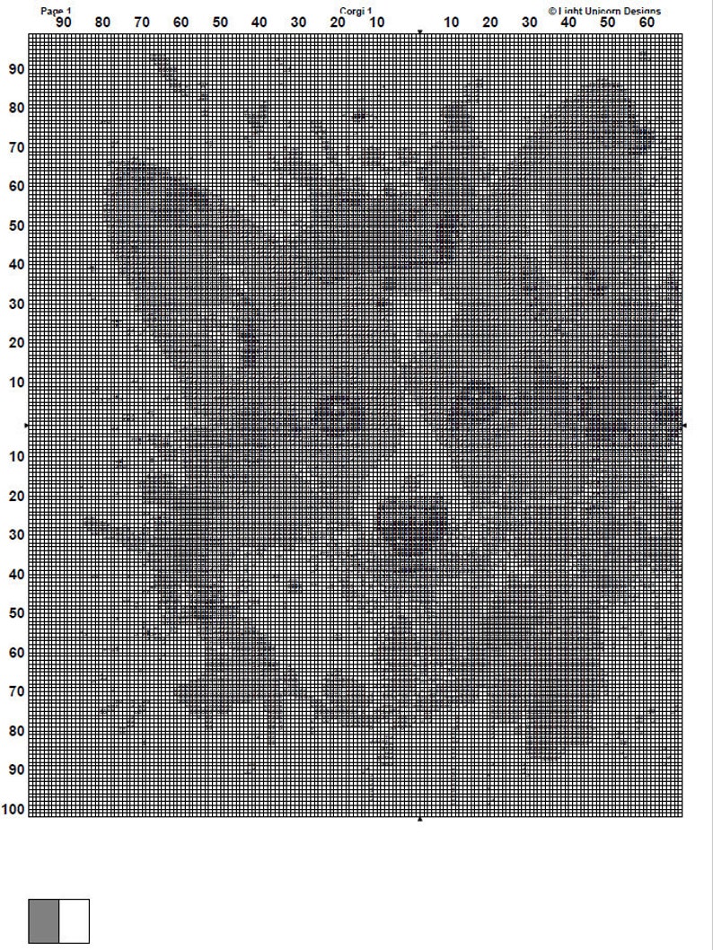 Corgi Cross Stitch Pattern Instant PDF Download - Welsh Corgi Dog ...