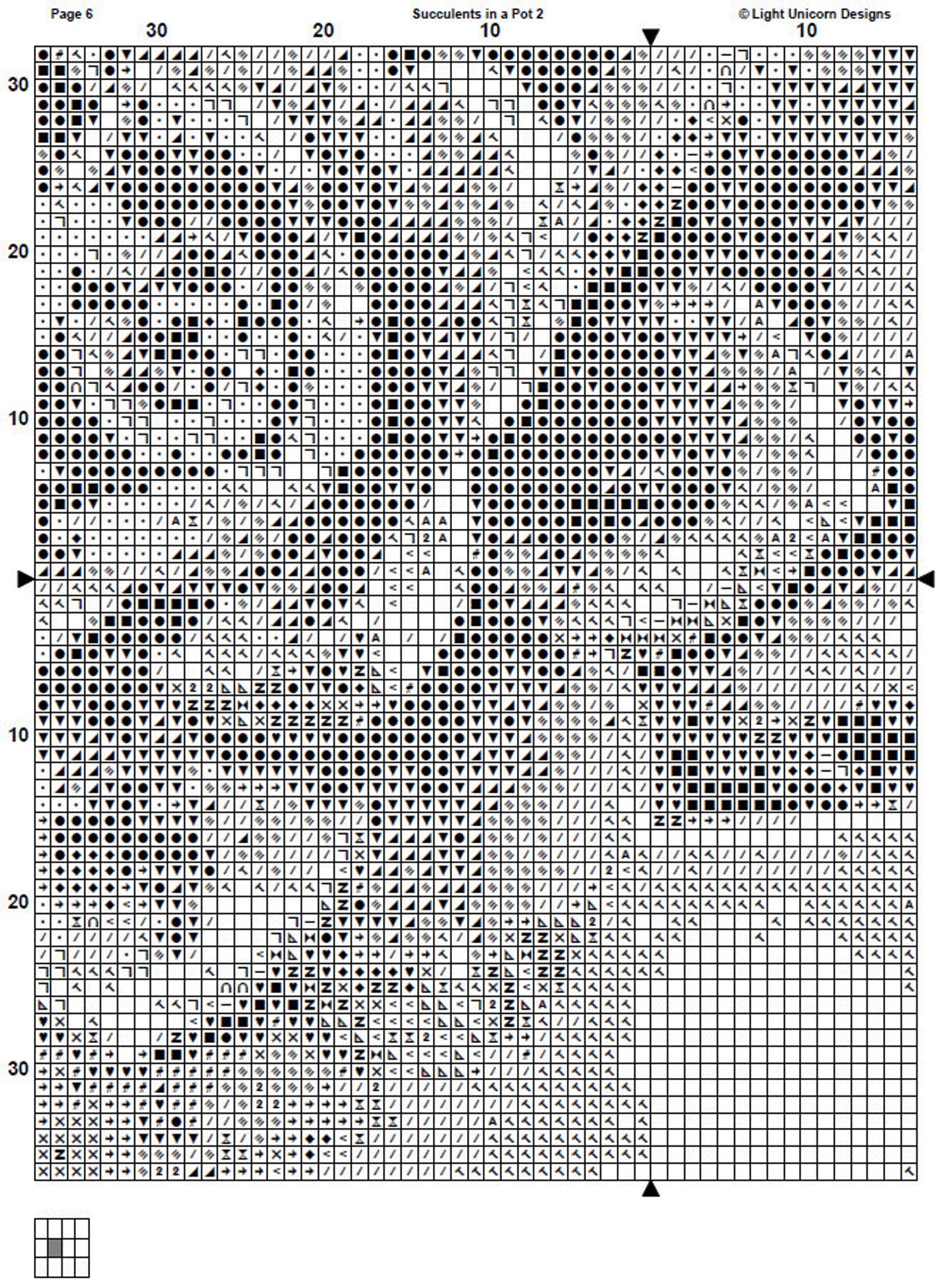 Succulents in a Pot Cross Stitch Pattern 2 Instant PDF Download ...