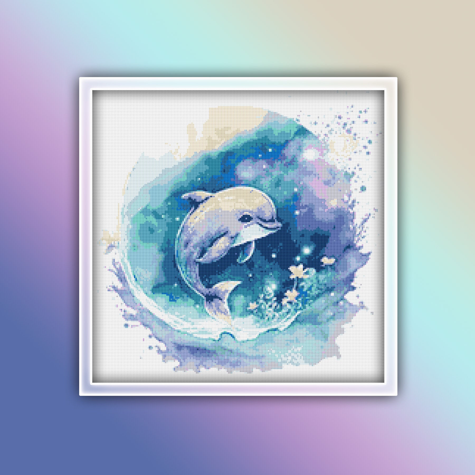 Dolphin Cross Stitch Pattern 15 Instant PDF Download Baby - Etsy
