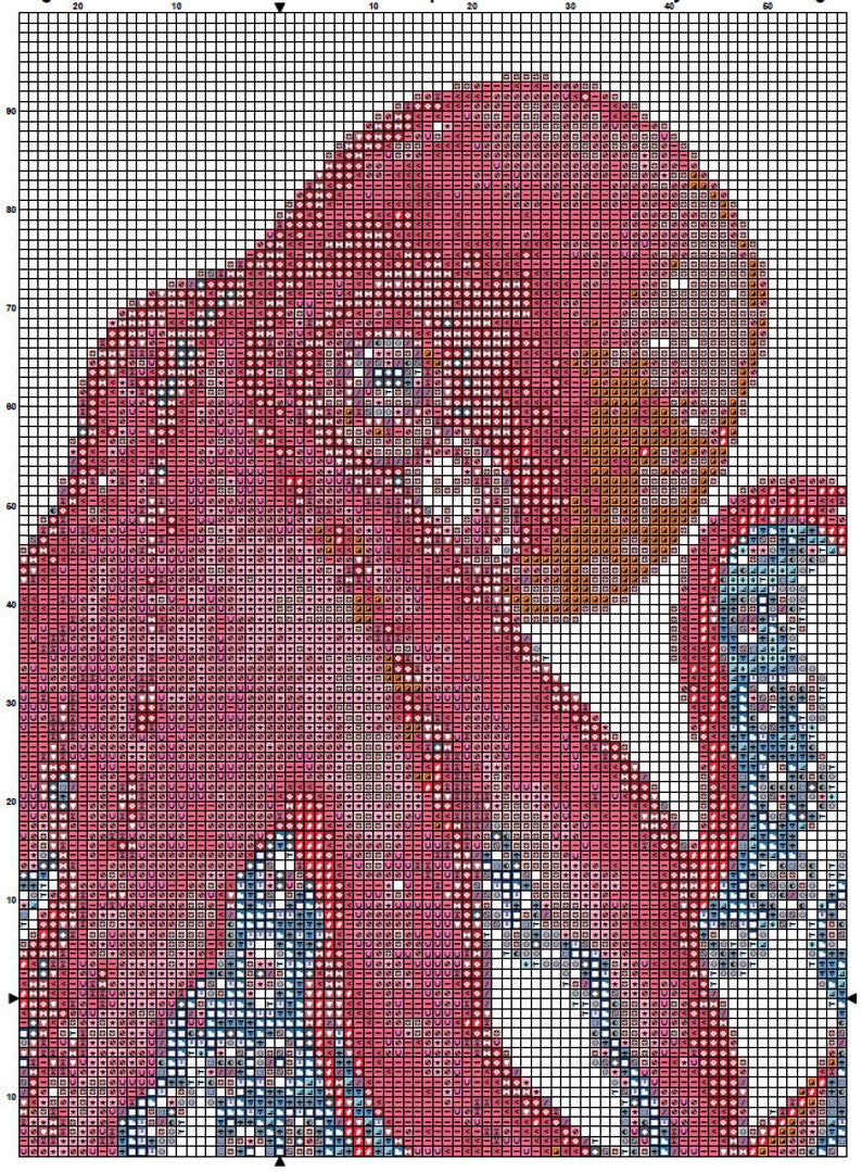 Octopus Cross Stitch Pattern 4 Instant PDF Download Octopus - Etsy