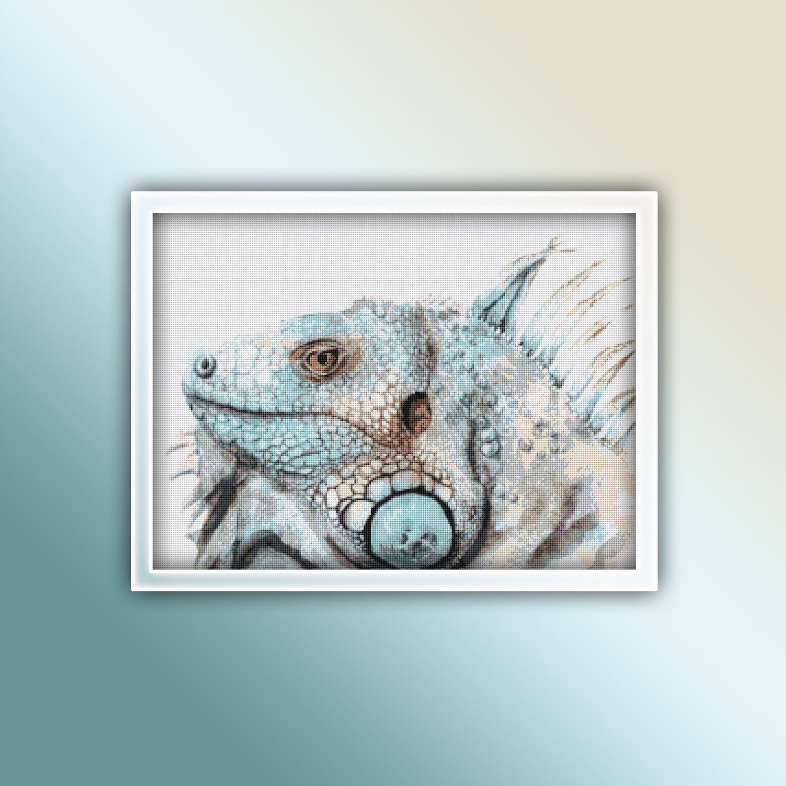 Bearded Dragon Cross Stitch Pattern 1 Instant PDF Download - Iguana ...