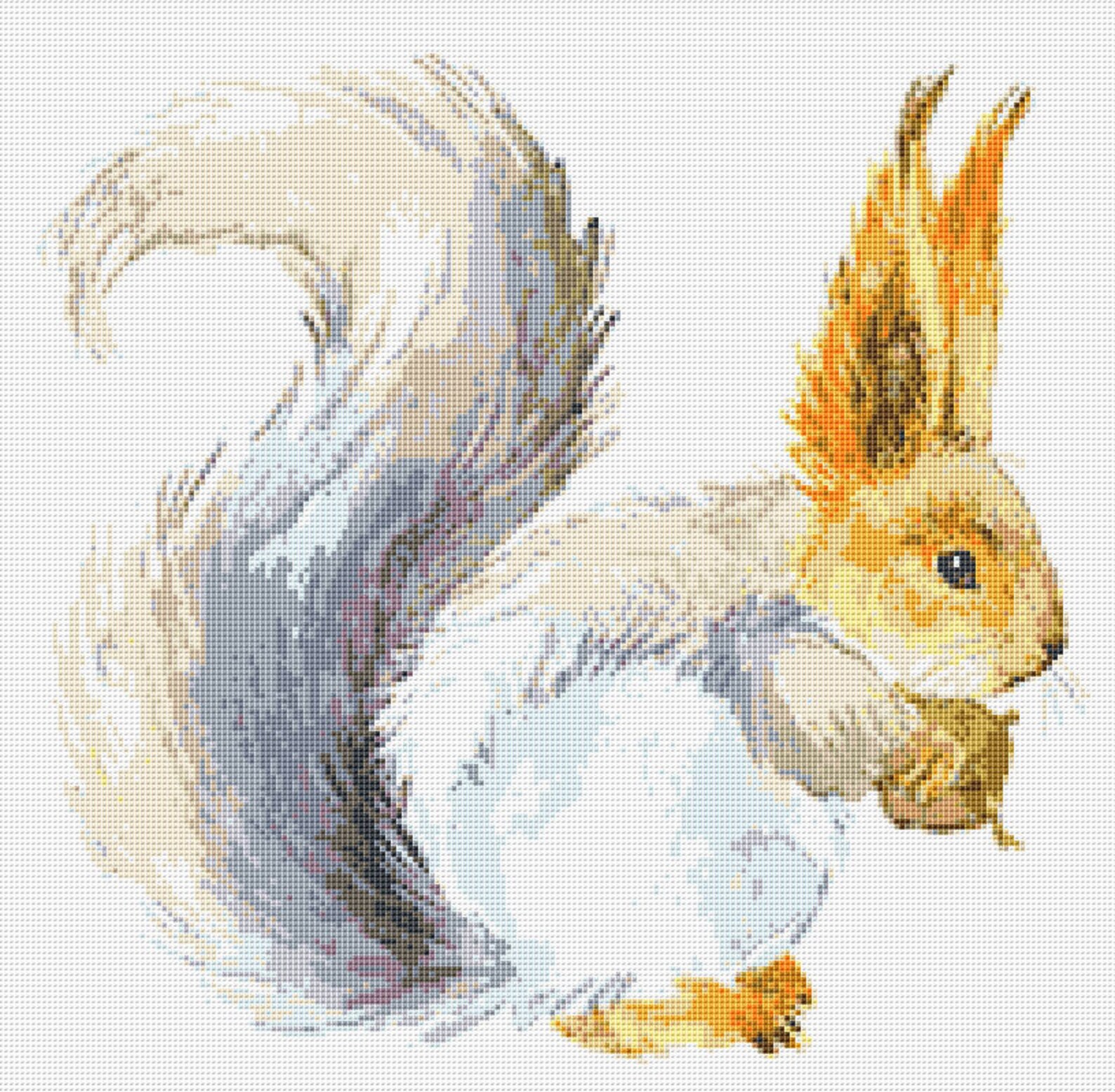 Squirrel Cross Stitch Pattern 2 Instant PDF Download - Etsy