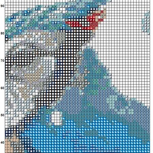 Blue Jay Cross Stitch Pattern 1 Instant PDF Download - Blue Jay Bird ...