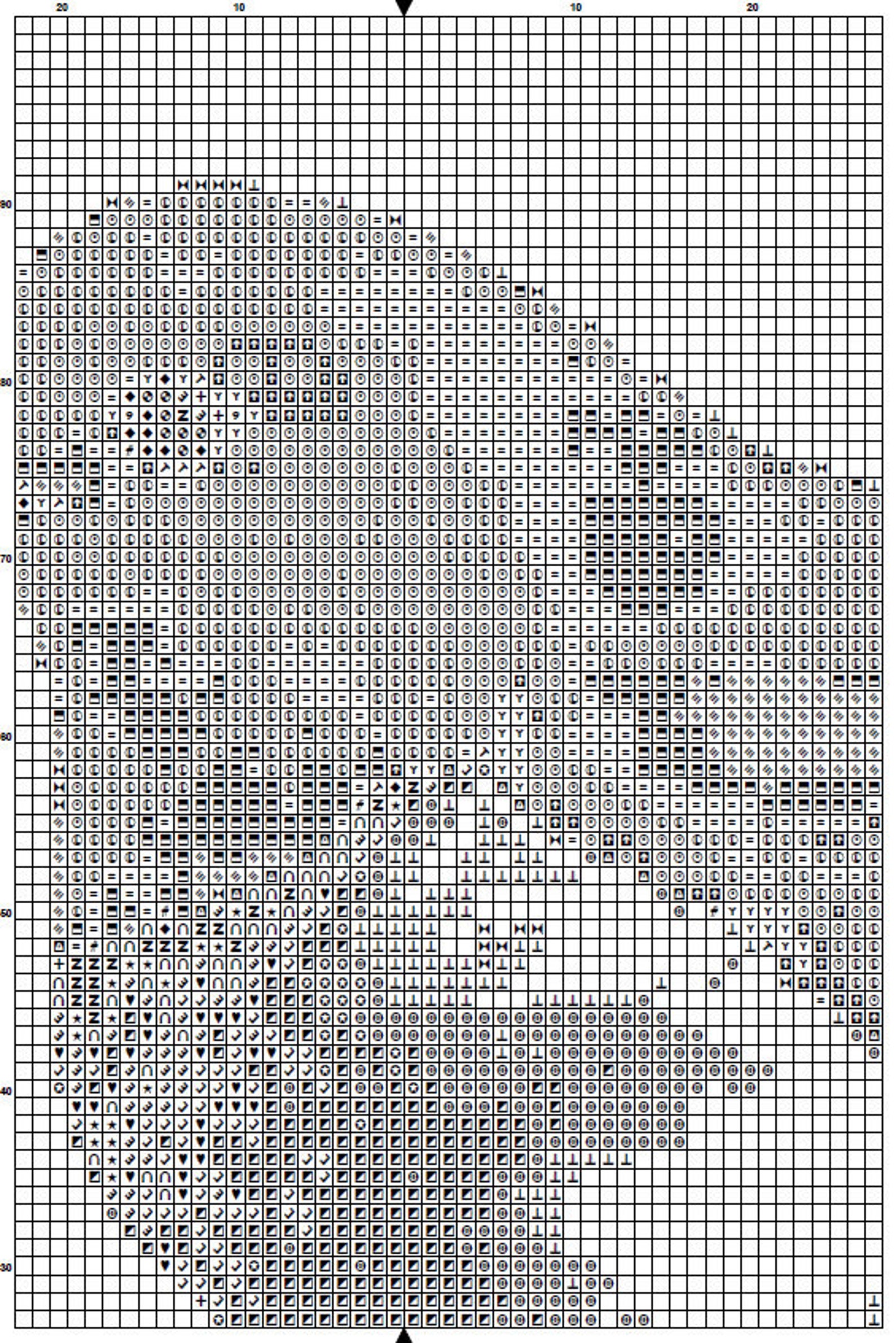 Robin Cross Stitch Pattern 1 Instant PDF Download Orange - Etsy