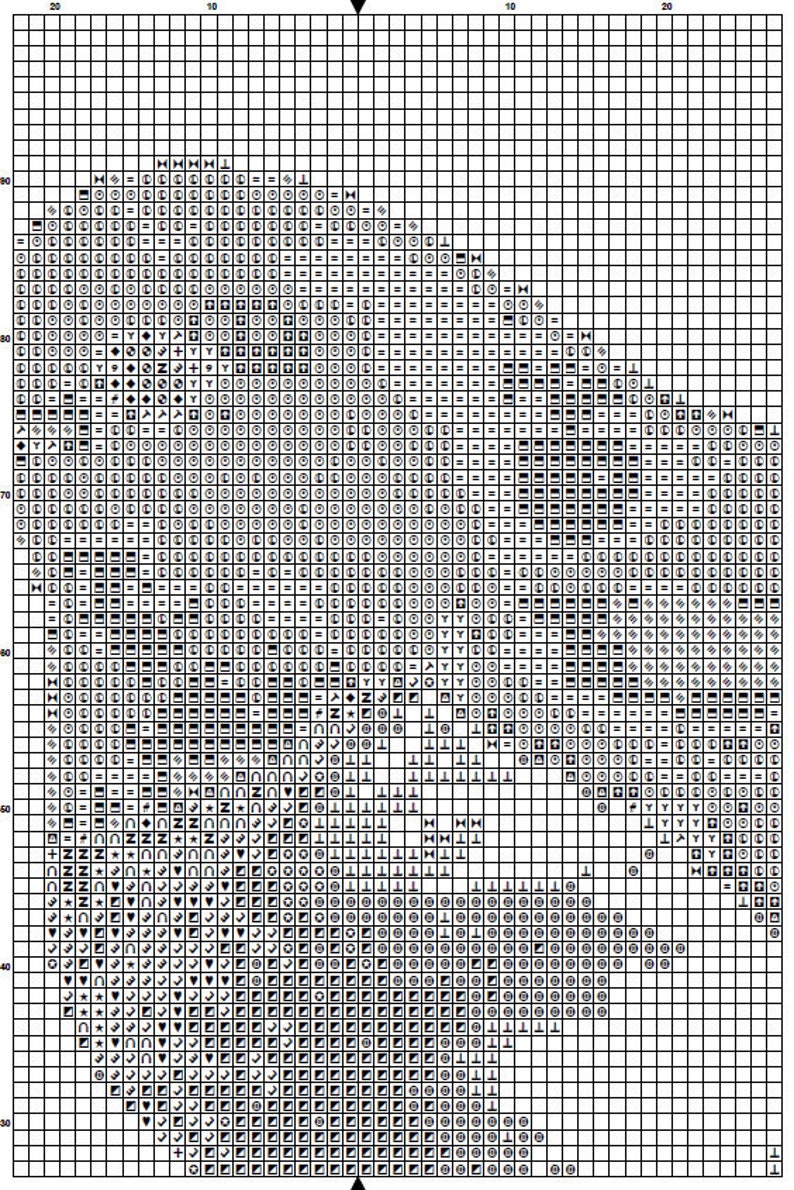 Robin Cross Stitch Pattern 1 Instant PDF Download Orange - Etsy