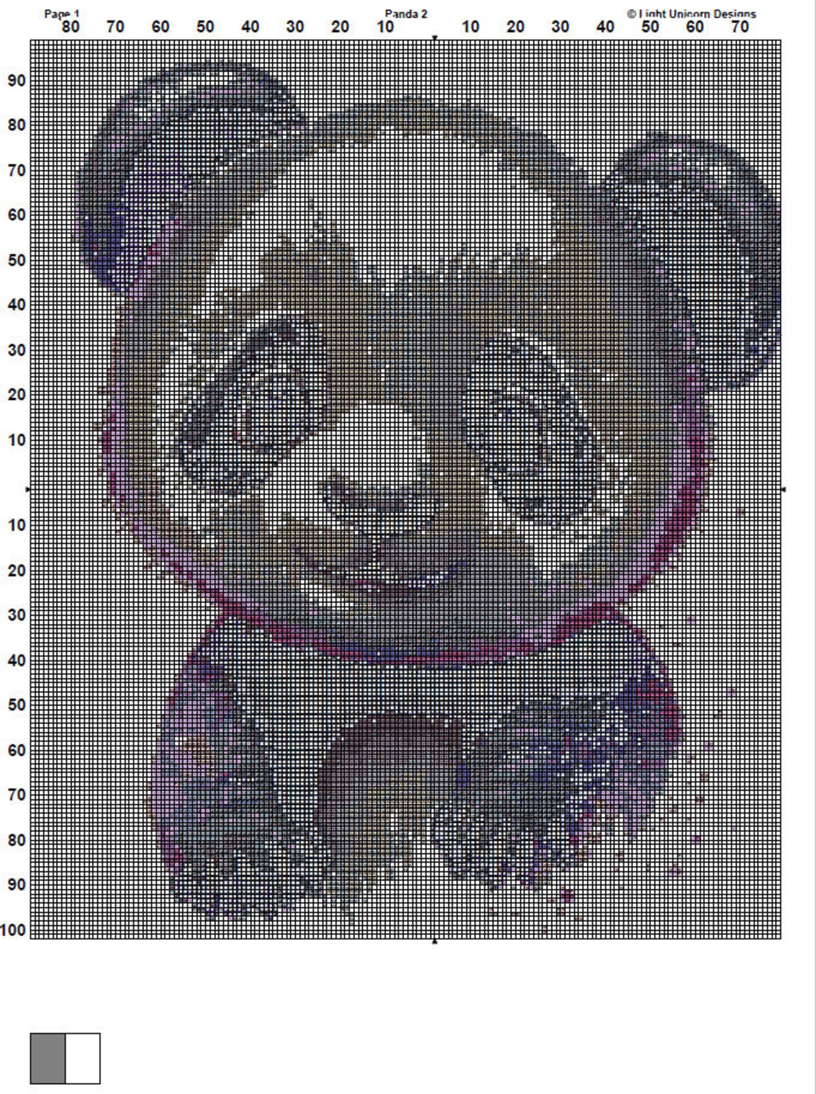Panda Cross Stitch Pattern 2 Instant Download Instant PDF - Etsy