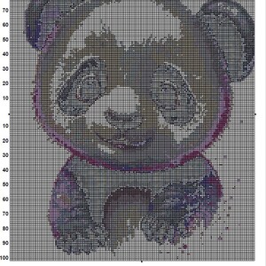 Panda Cross Stitch Pattern 2 Instant Download Instant PDF Download ...