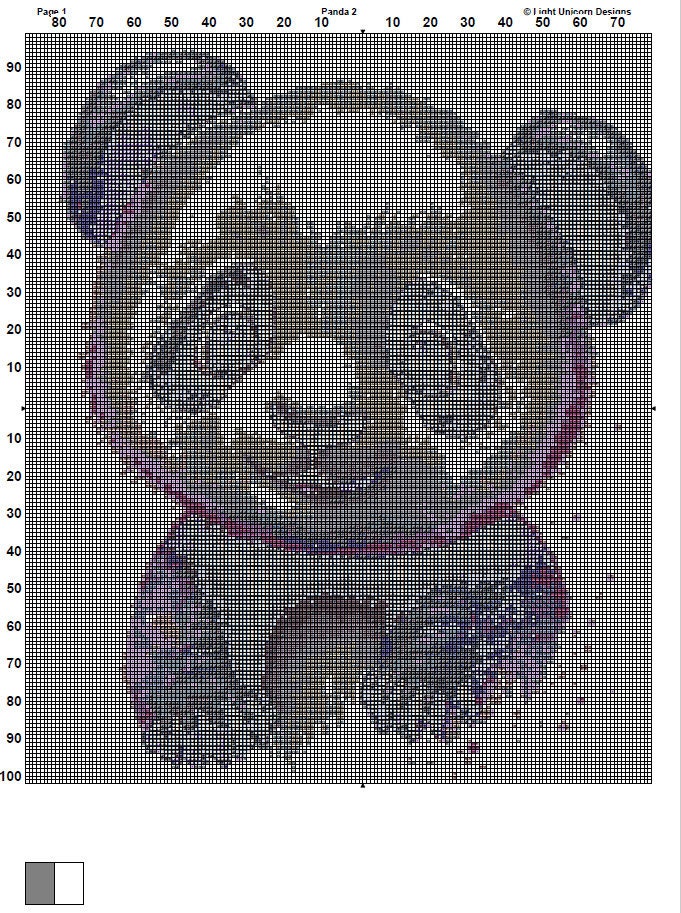 Panda Cross Stitch Pattern 2 Instant Download Instant PDF - Etsy