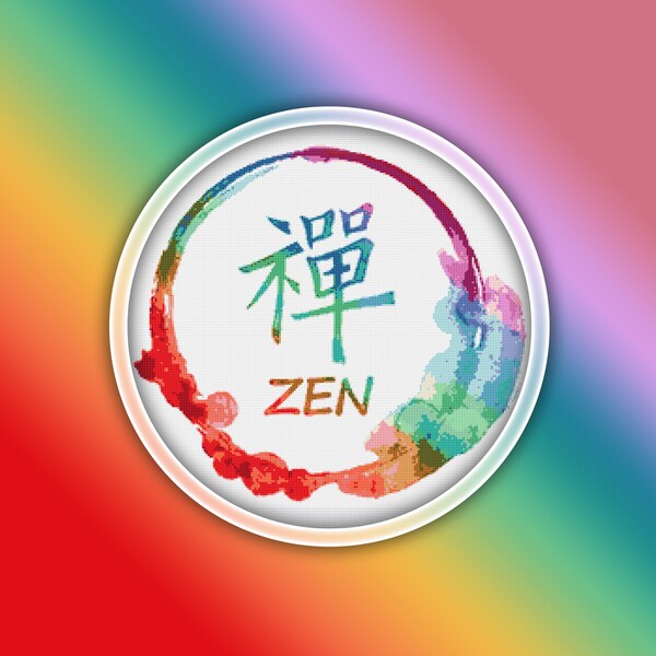 Zen Cross Stitch - Etsy