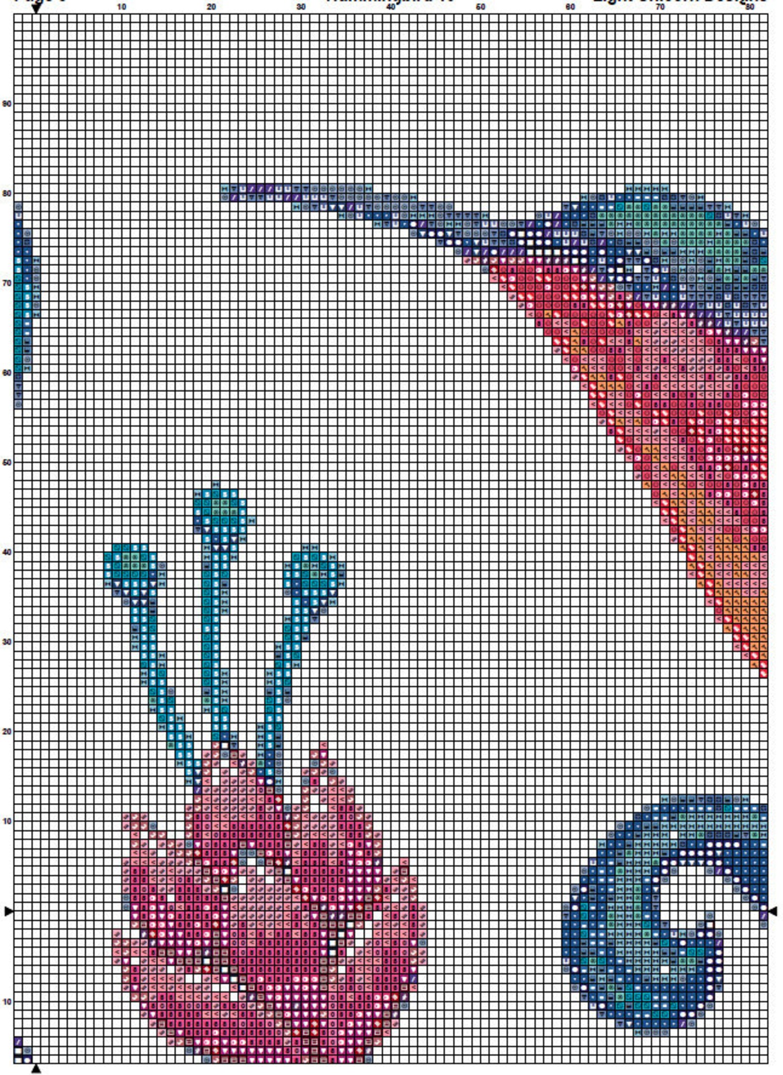 Hummingbird Cross Stitch Pattern 19 Instant PDF Download | Etsy
