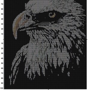Bald Eagle Cross Stitch Pattern Instant Download Instant PDF Download ...