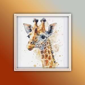 Giraffe Cross Stitch Pattern 1 Instant PDF Download - Giraffe ...
