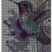 Hummingbird Cross Stitch Pattern 15 Instant PDF Download - Colorful ...