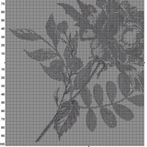 Tea Rose Cross Stitch Pattern 1 Instant PDF Download | Rose Watercolor ...