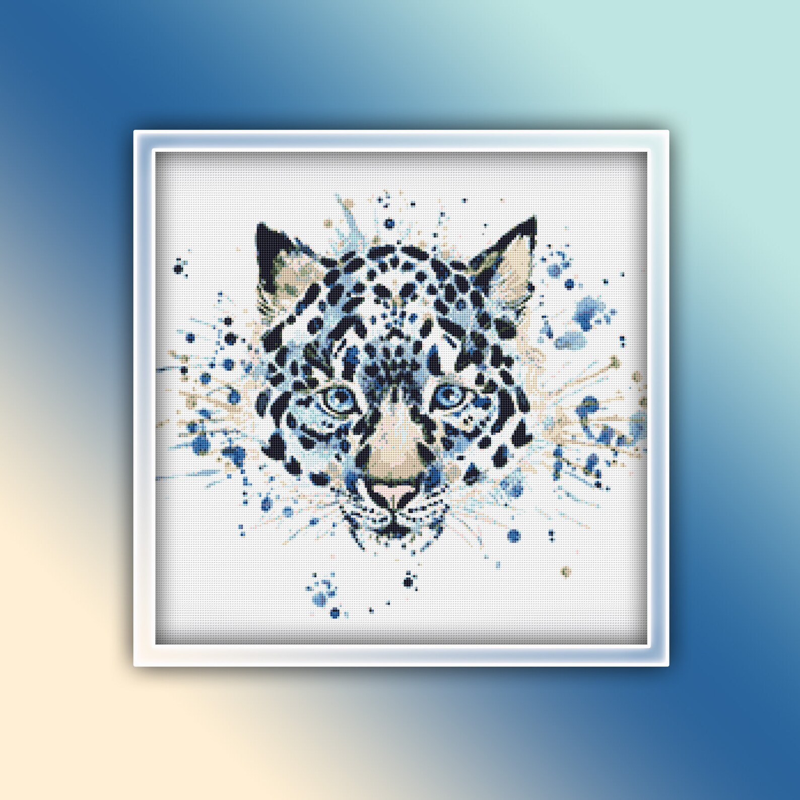 Snow Leopard Cross Stitch Pattern 1 Instant PDF Download - Etsy