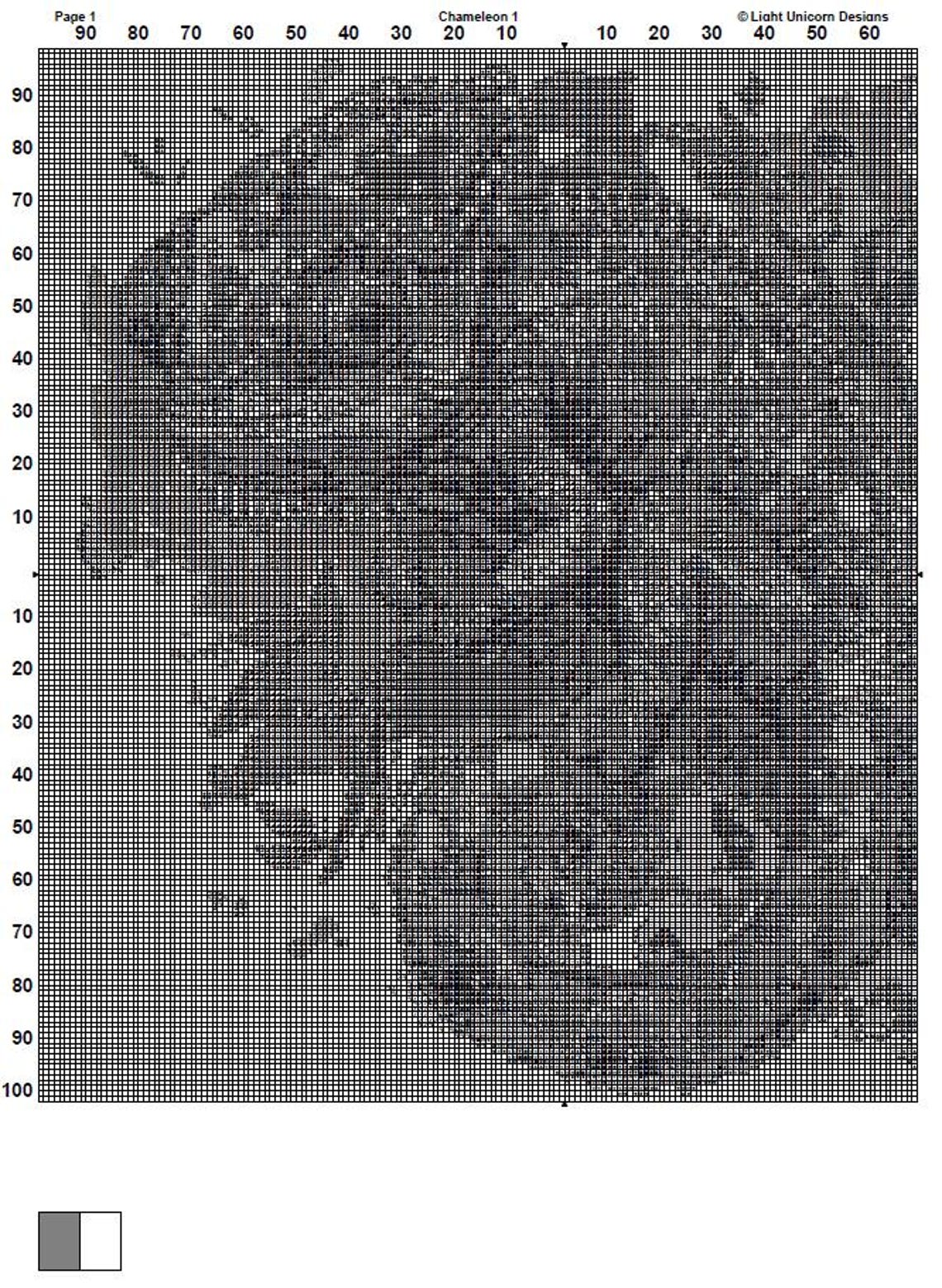 Chameleon Cross Stitch Pattern 1 Instant PDF Download - Chameleon ...