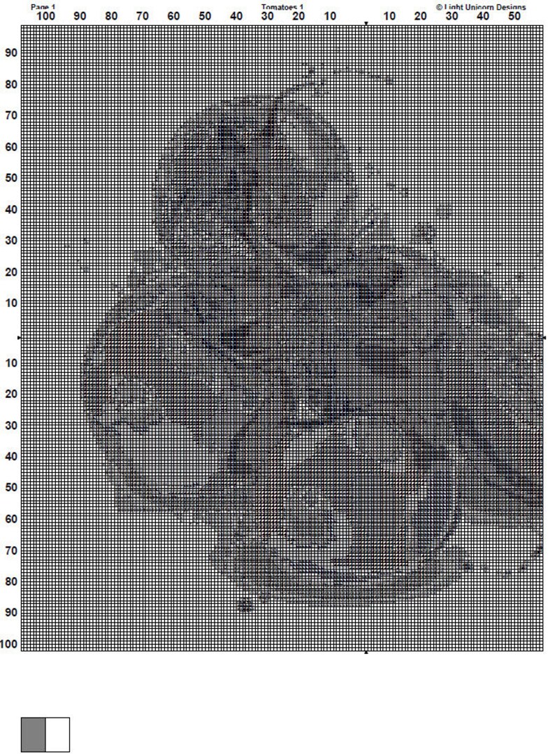 Tomatoes Cross Stitch Pattern 1 Instant PDF Download - Tomato ...