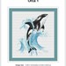 Orca Cross Stitch Pattern 1 Instant PDF Download - Orca Watercolor ...