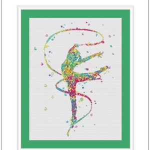 Gymnastics Dancing Cross Stitch Pattern 1 Instant PDF Download ...
