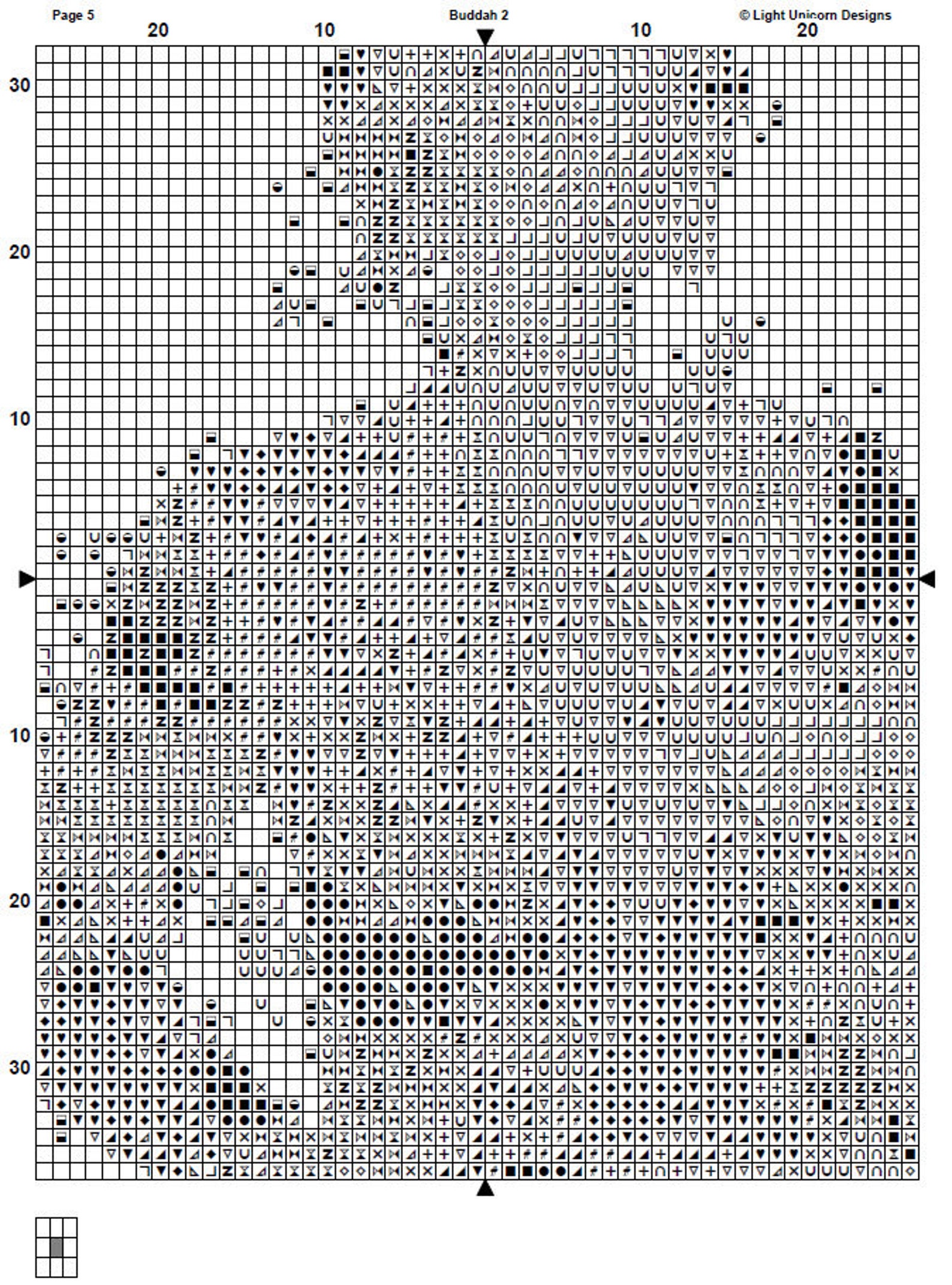 Buddha Cross Stitch Pattern 2 Instant Download Instant PDF Download ...