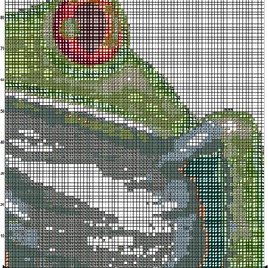 Frog Cross Stitch Pattern 5 Instant PDF Download Green Frog - Etsy