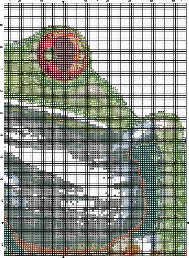 Frog Cross Stitch Pattern 5 Instant PDF Download Green Frog - Etsy