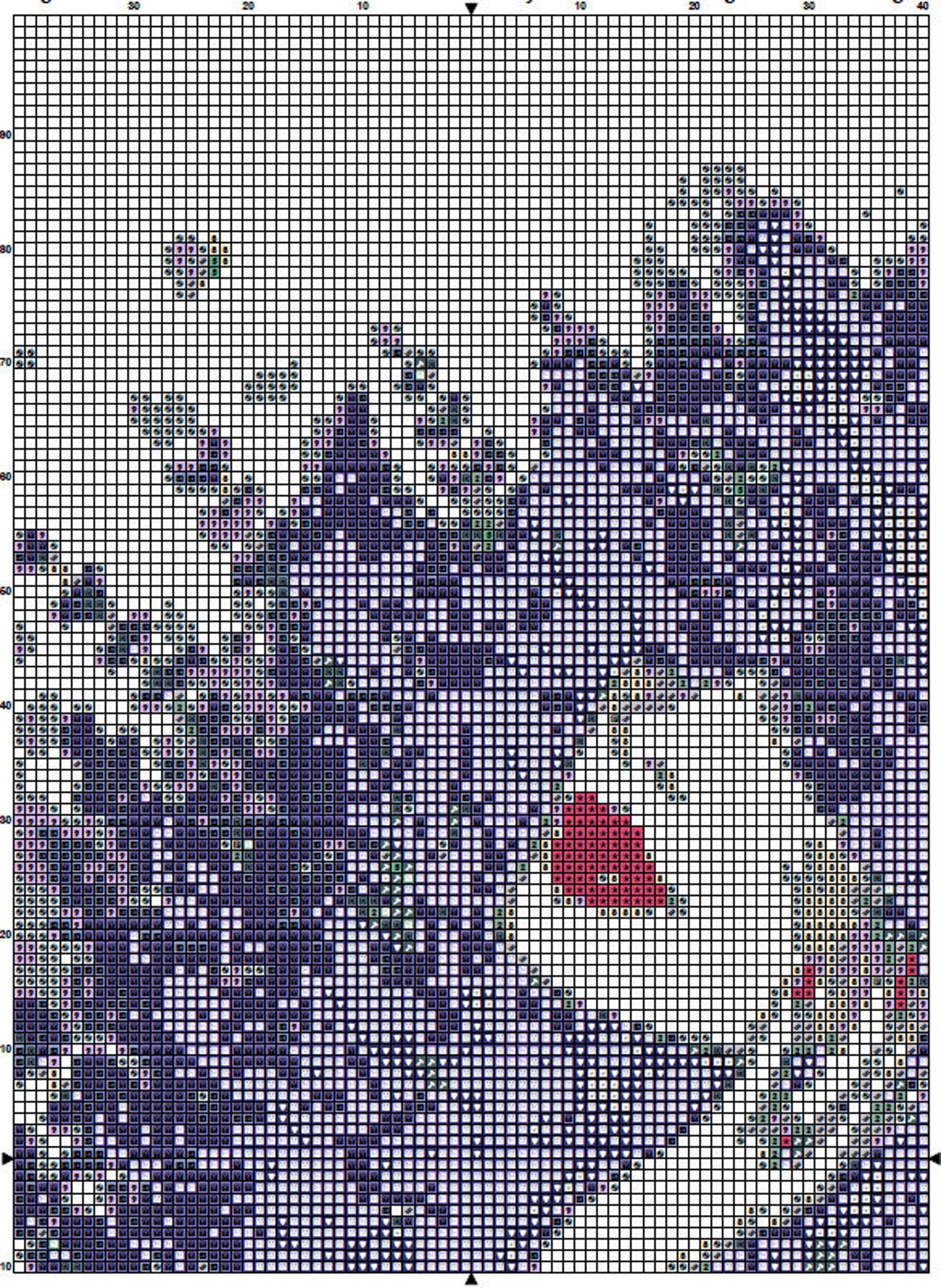 Lavender Lady Cross Stitch Pattern 1 Instant PDF Download | Etsy
