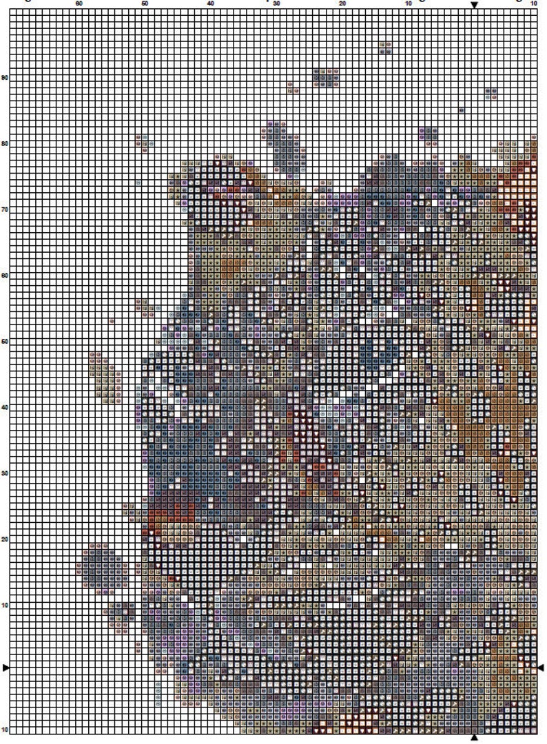 Leopard Cross Stitch Pattern 6 Instant PDF Download Leopard - Etsy