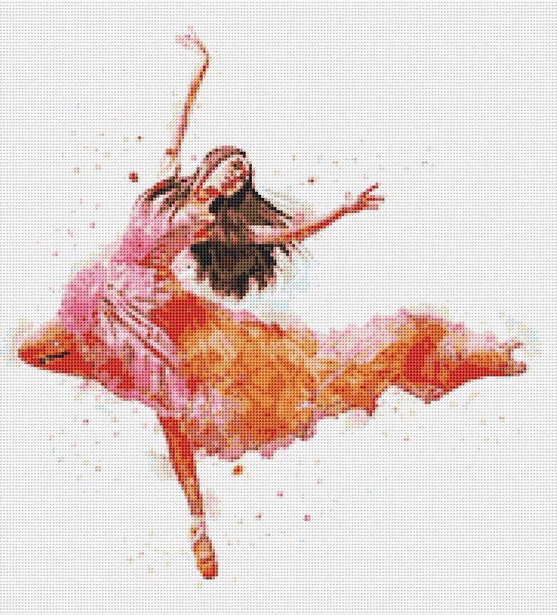 Dancing Woman Cross Stitch Pattern Instant PDF Download | Etsy