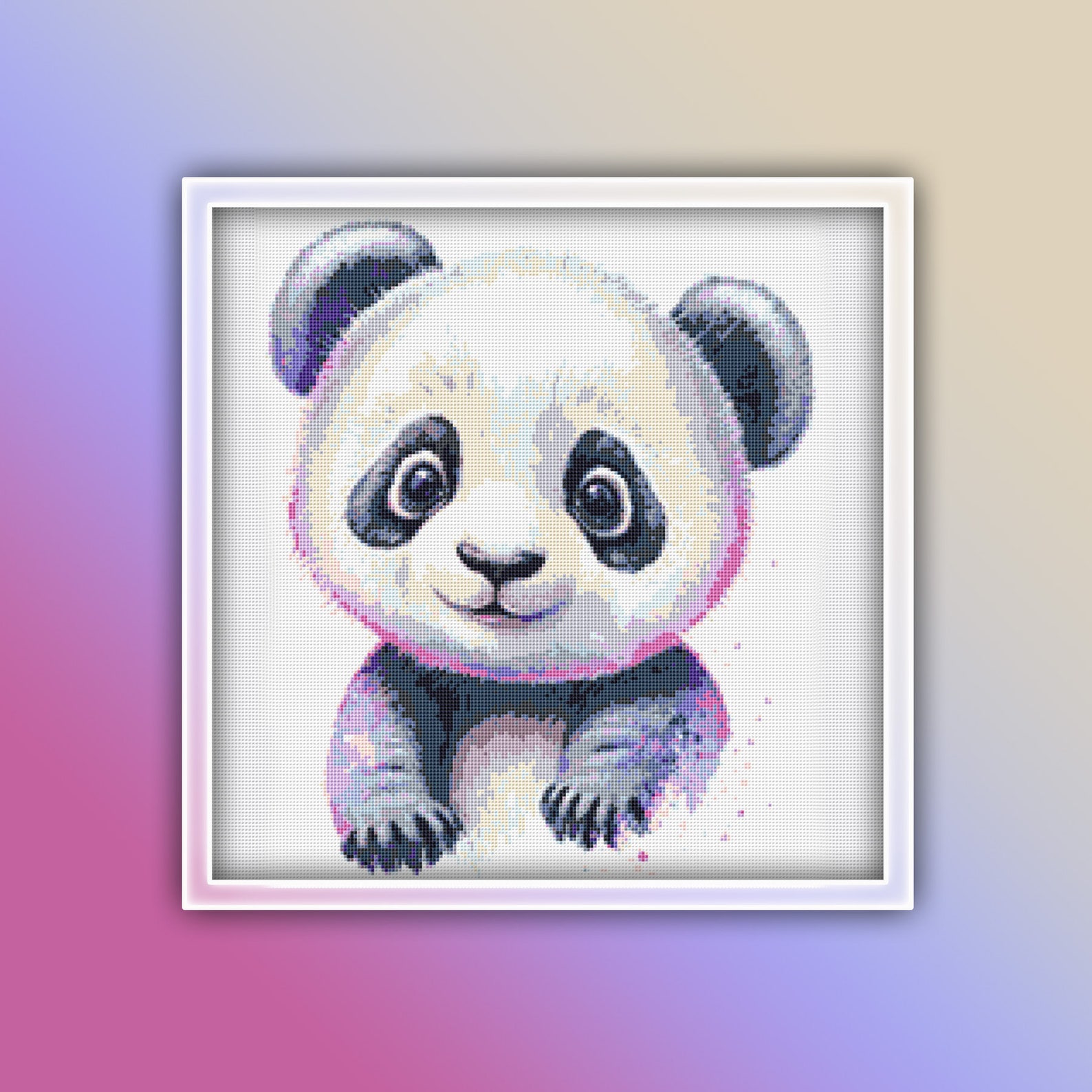 Panda Cross Stitch Pattern 2 Instant Download Instant PDF - Etsy