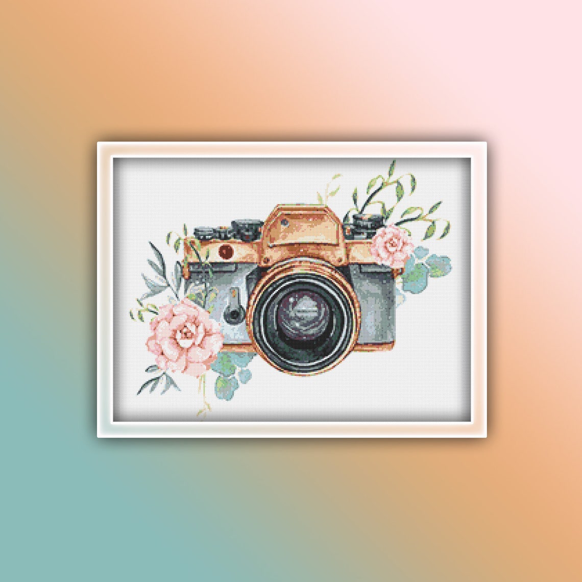 Camera Cross Stitch Pattern 2 Instant PDF Download Camera | Etsy