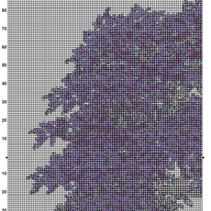 Purple Tree Cross Stitch Pattern 3 Instant PDF Download | Spring Tree ...
