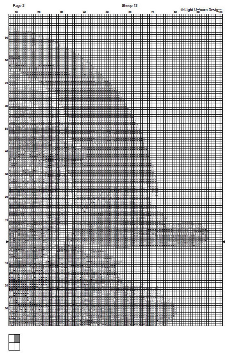 Sheep Cross Stitch Pattern 12 Instant Download Instant PDF Download ...