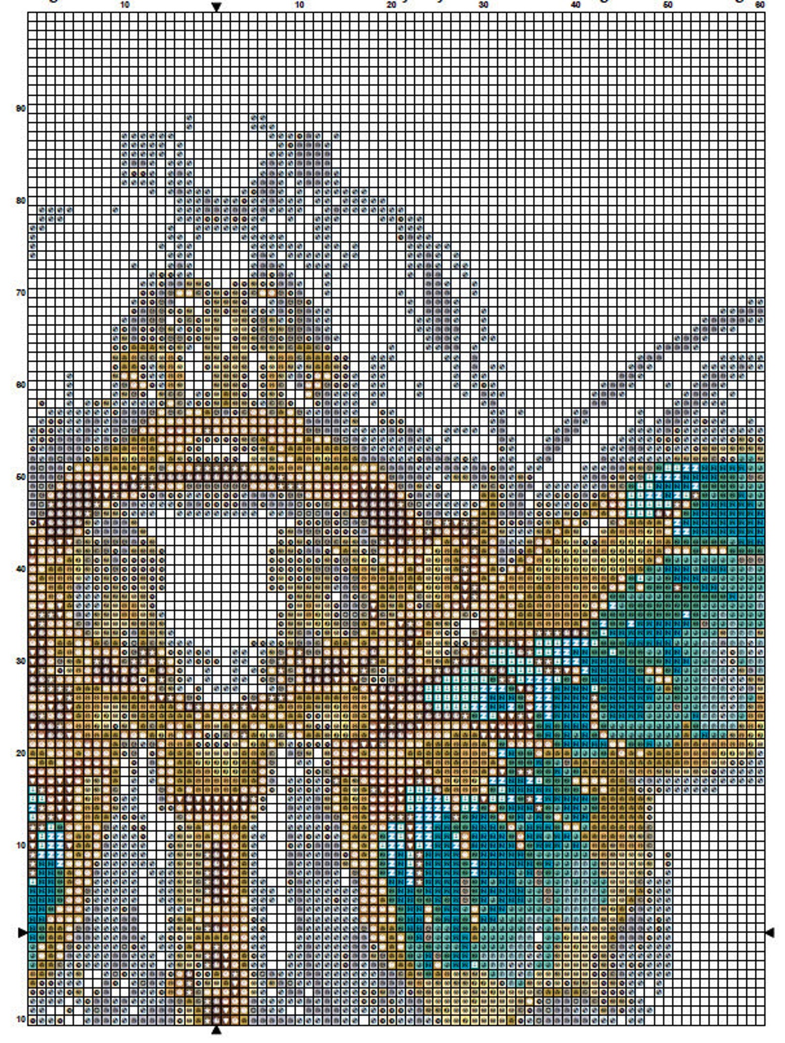 Butterfly Key Cross Stitch Pattern Instant PDF Download | Etsy