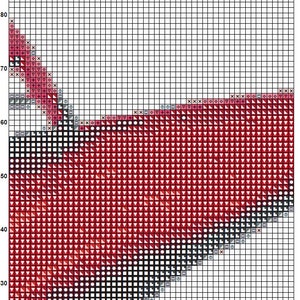 Woman Cross Stitch Pattern 14 Instant PDF Download - Red Hat Woman ...