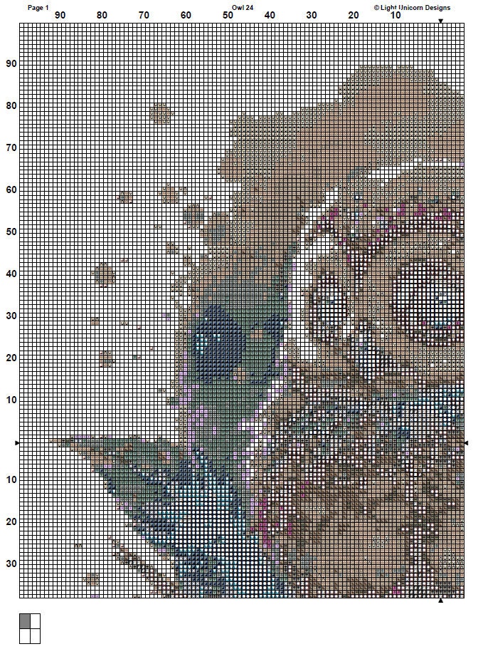 Owl Cross Stitch Pattern 24 Instant Download Instant PDF - Etsy
