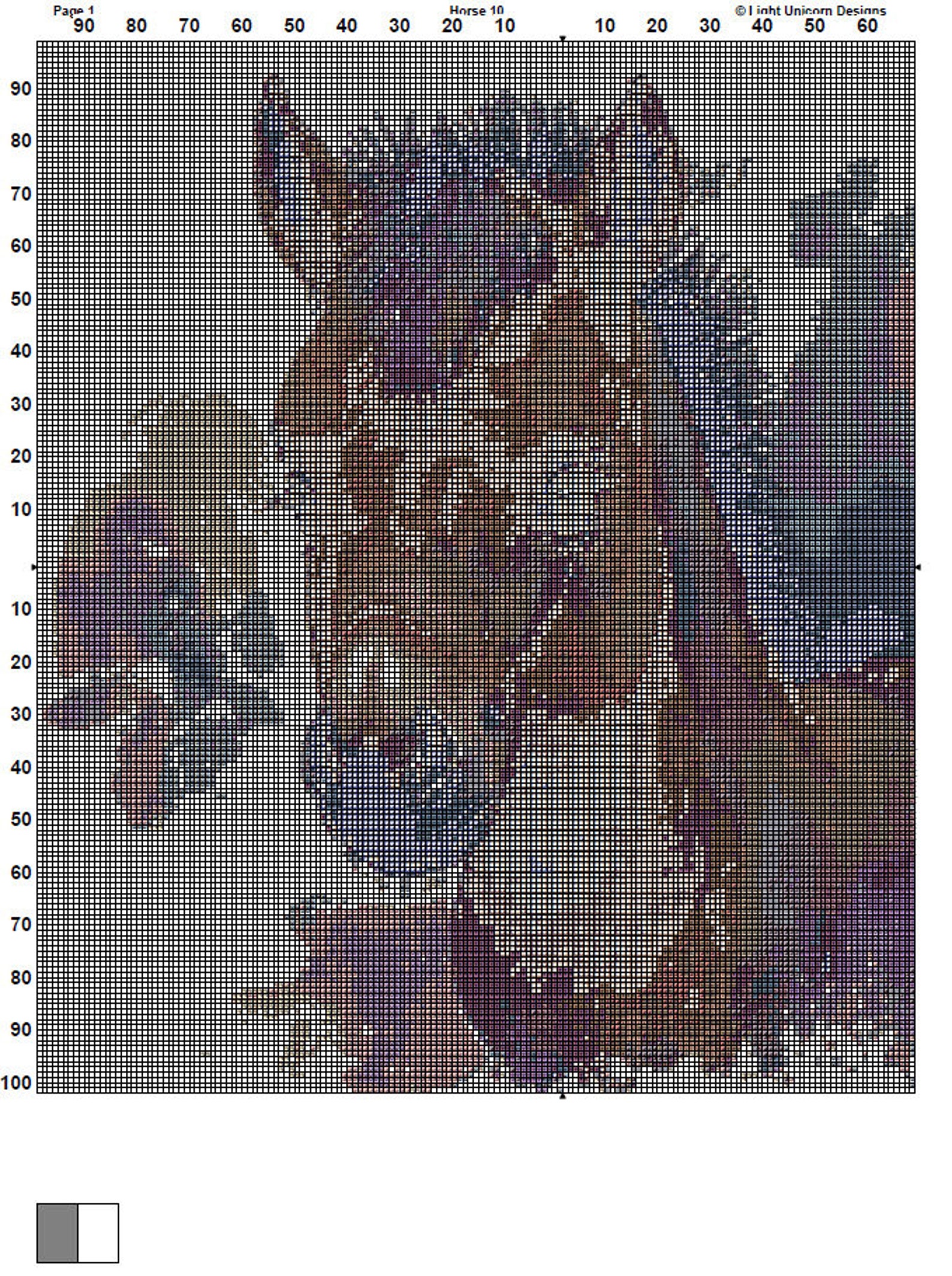 Horse Cross Stitch Pattern 10 Instant PDF Download Horse - Etsy