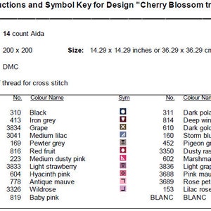 Cherry Blossom Tree 3 Cross Stitch Pattern Instant PDF Download ...