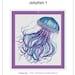 Jellyfish Cross Stitch Pattern 1 Instant PDF Download Sea - Etsy