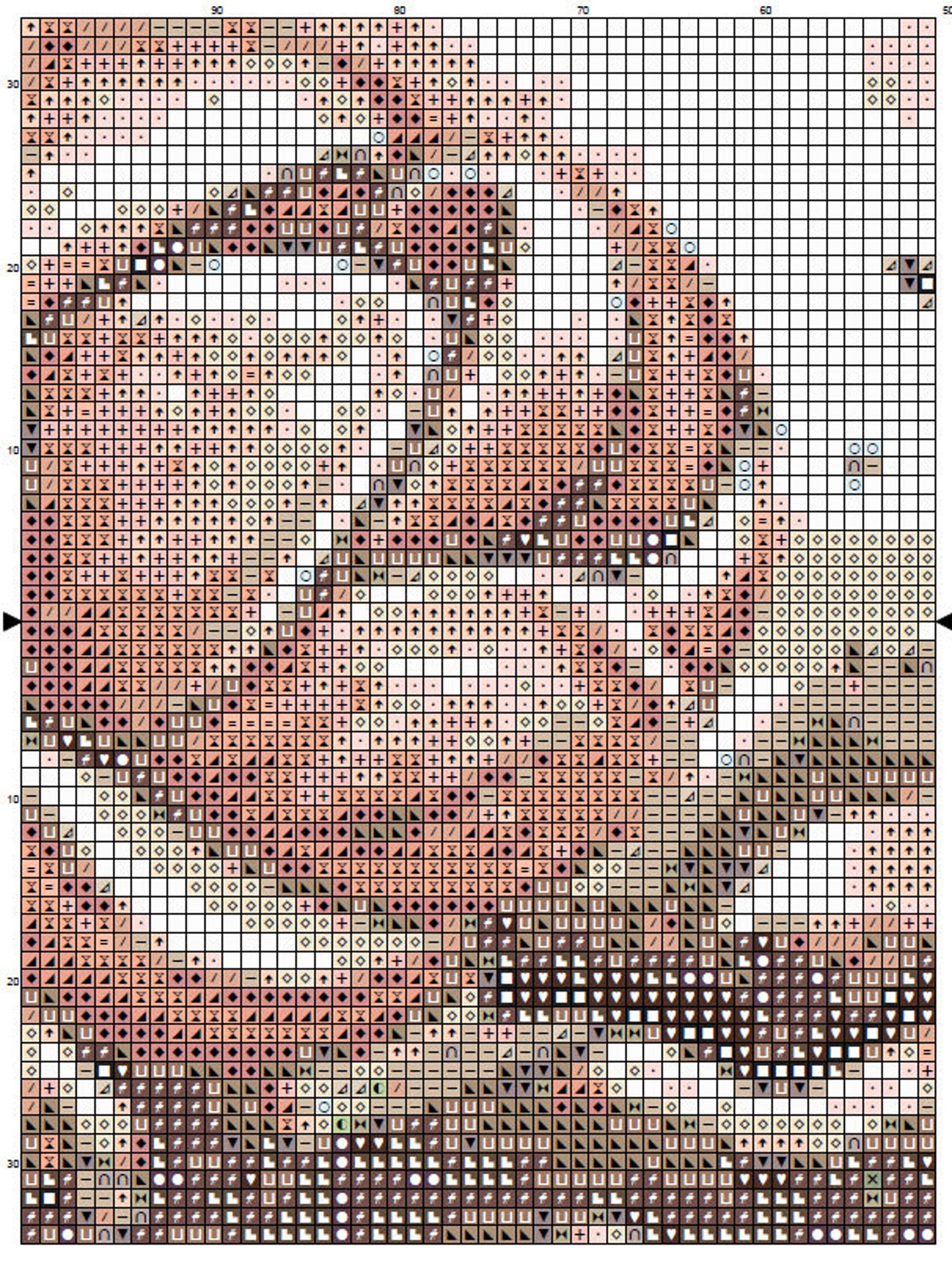 Magnolia Flower Cross Stitch Pattern 3 Instant PDF Download - Etsy