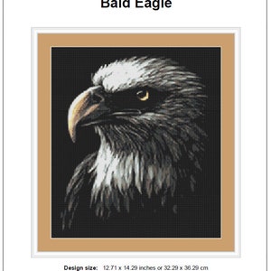 Bald Eagle Cross Stitch Pattern Instant Download Instant PDF Download ...
