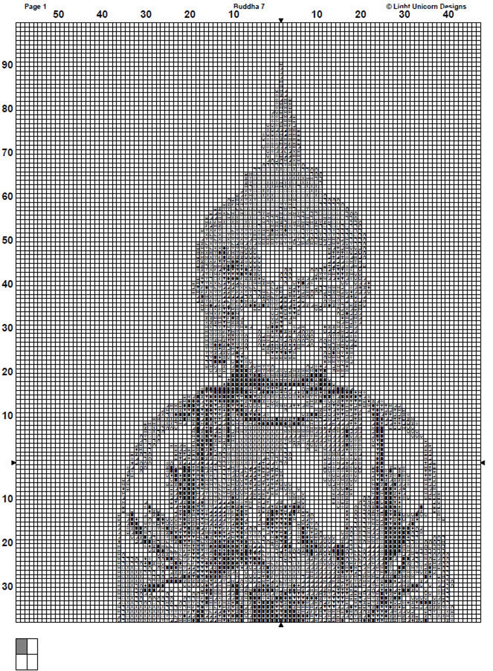 Buddha Cross Stitch Pattern 7 Instant Download Instant PDF Download ...