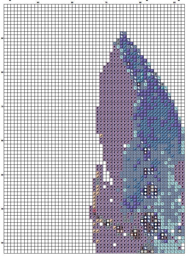 Feather Cross Stitch Pattern 22 Instant PDF Download Feather | Etsy