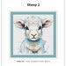 Sheep Cross Stitch Pattern 2 Instant Download Instant PDF Download ...