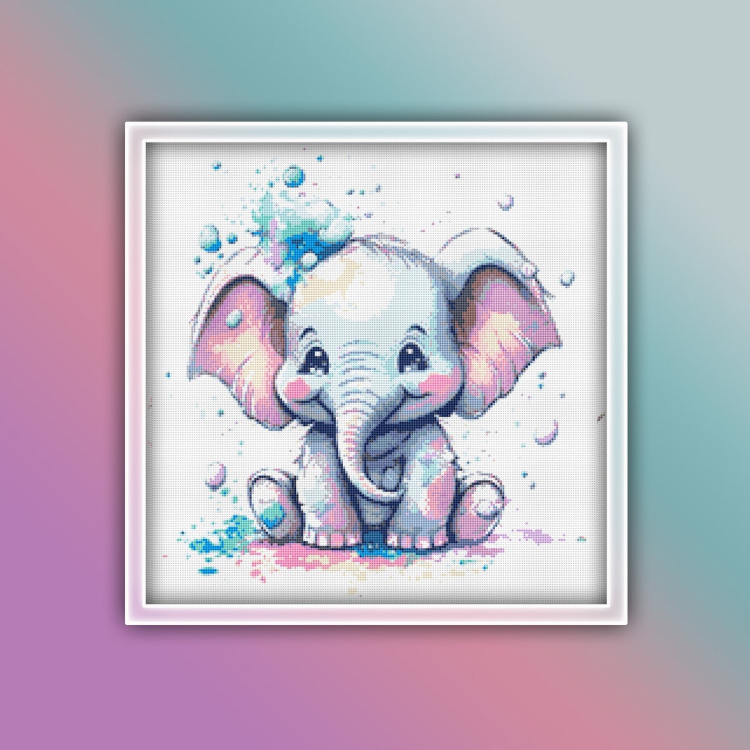 Elephant Cross Stitch Pattern 1 Instant Download Instant PDF Download ...