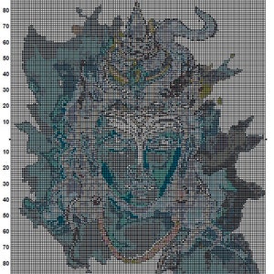 Shiva Cross Stitch Pattern 4 Instant Download Instant PDF Download ...