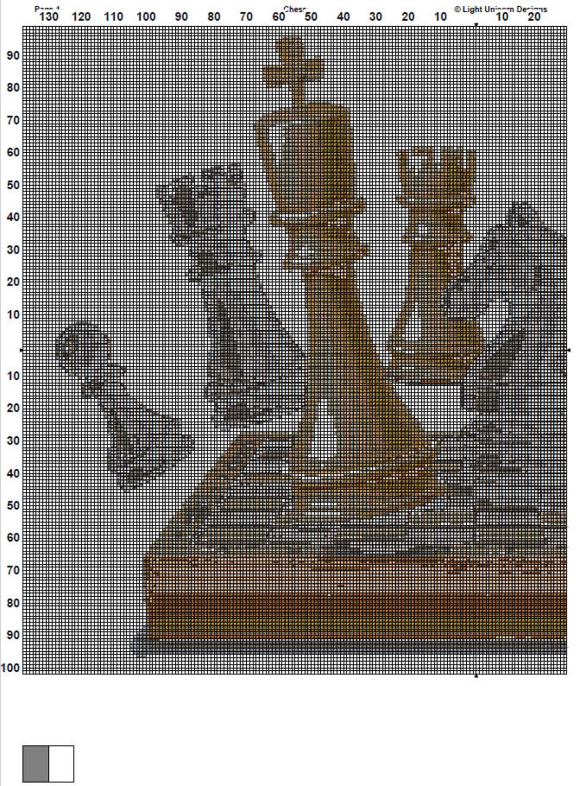 Chess Cross Stitch Pattern Instant PDF Download - Chess Board - Chess ...