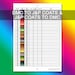 DMC to J&P COATS Conversion Chart PDF Instant Download | Cross Stitch ...