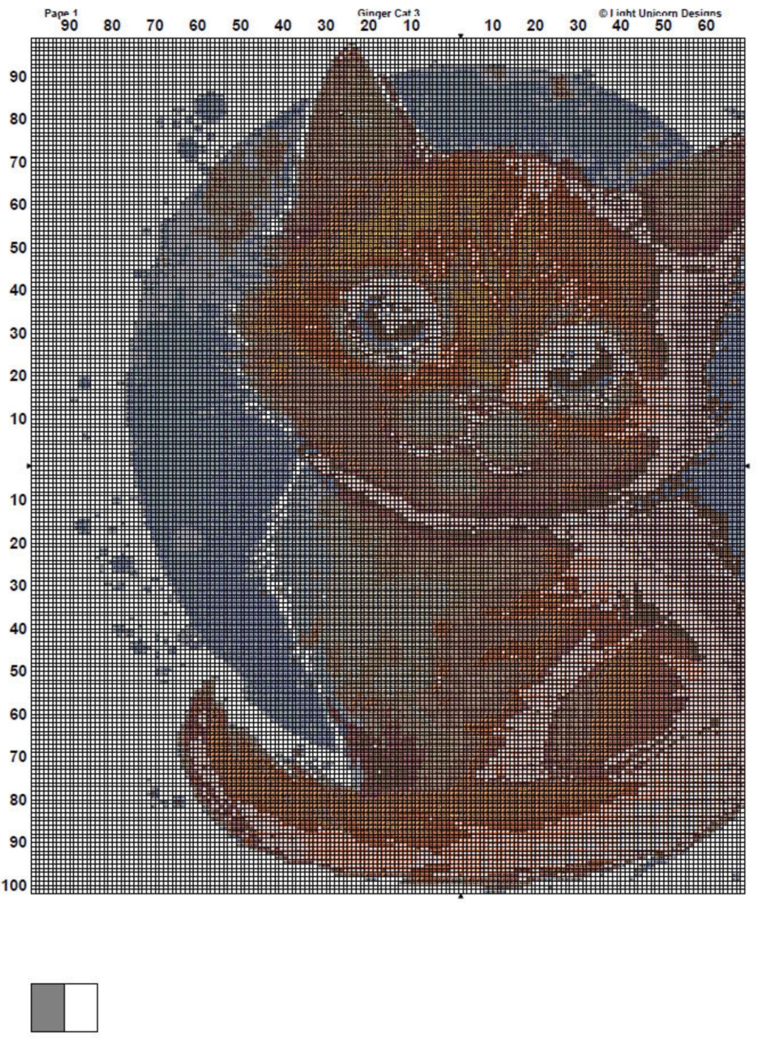 Ginger Cat Cross Stitch Pattern 3 Instant PDF Download - Etsy
