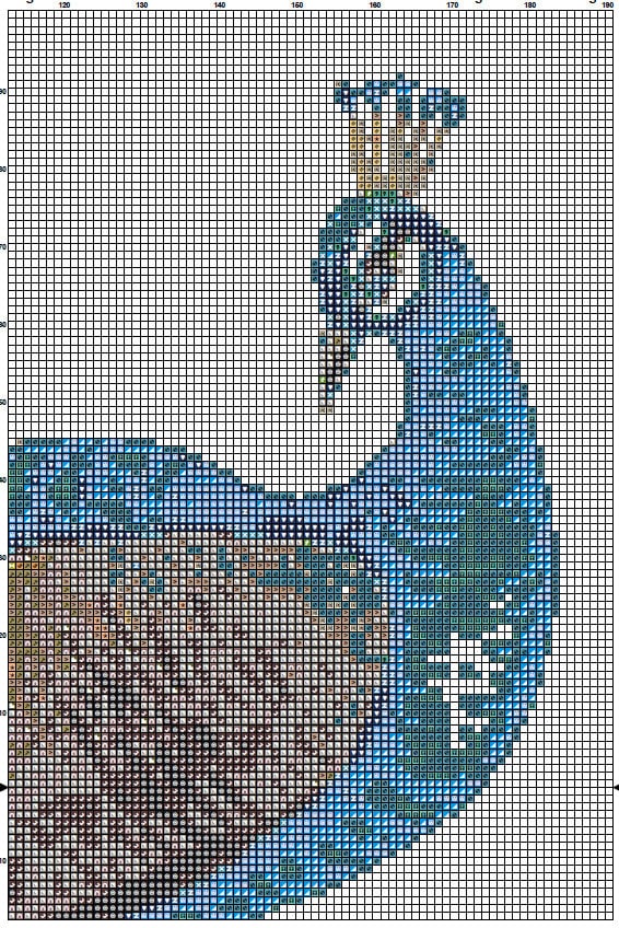 Peacock Cross Stitch Pattern 9 Instant PDF Download Peacock - Etsy